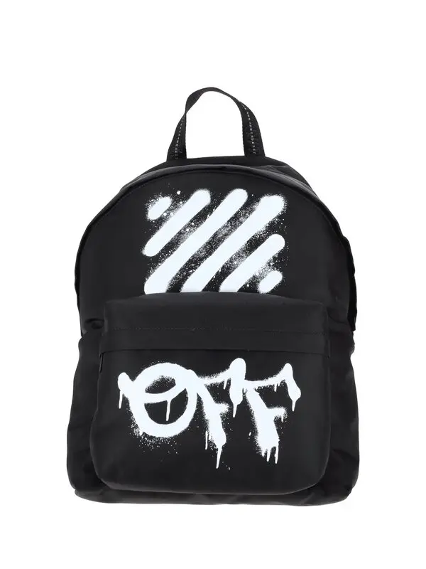 Off White Printed Backpack