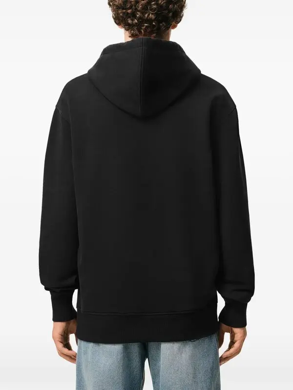 AMI Paris De Coeur Cotton Hoodie - Black