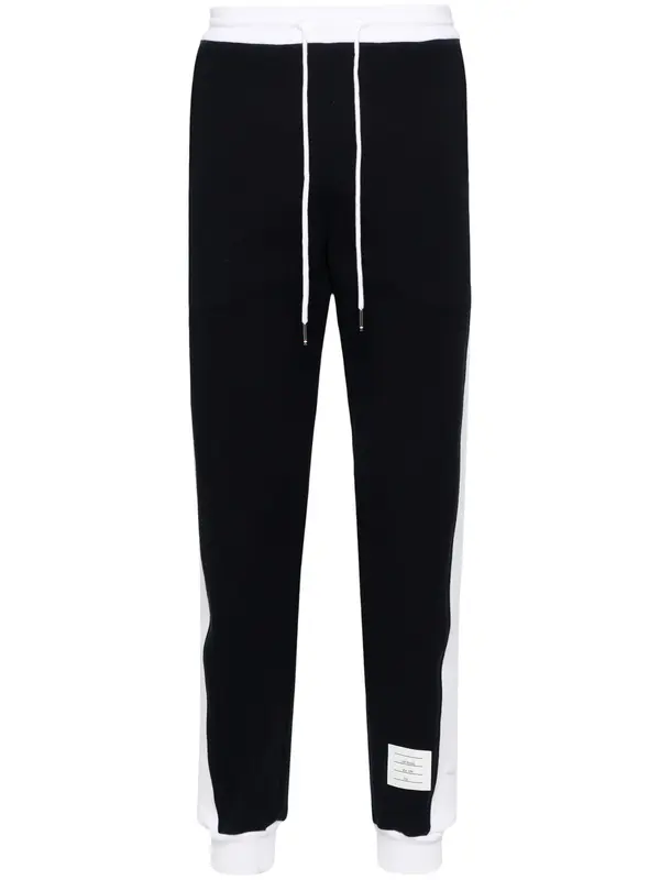Thom Browne Sweatpants W/ Engineered Bar In Solid Classic Loopback Jersey