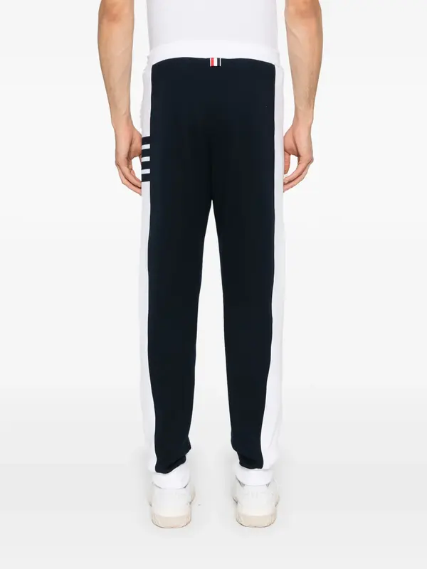 Thom Browne Sweatpants W/ Engineered Bar In Solid Classic Loopback Jersey