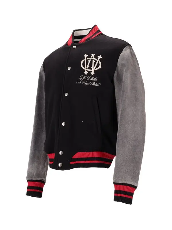 Off-White Gothic Wool Varsity Jacket
