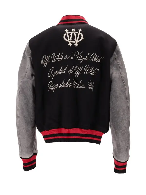 Off-White Gothic Wool Varsity Jacket