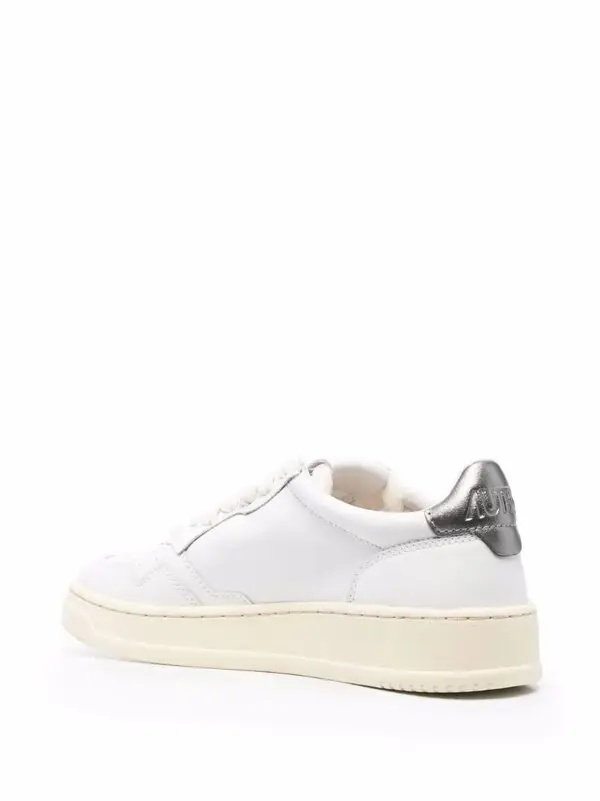 AUTRY Medialist Low Leather Sneakers - Silver