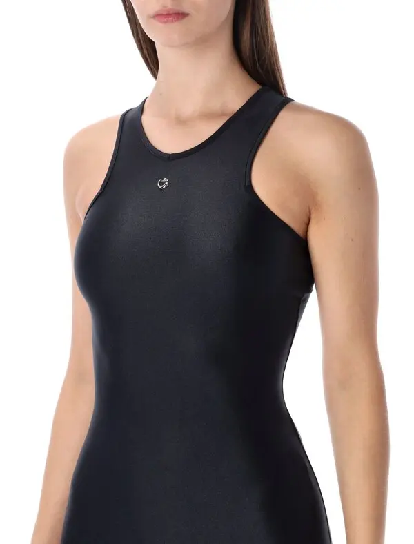 Coperni Fitted Racer Tank Midi Dress - Black