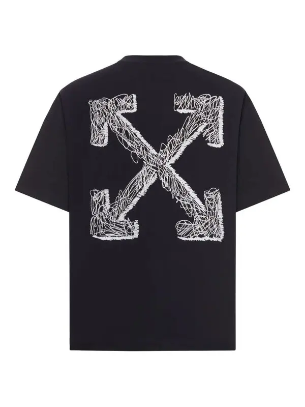 Off White Scribble Arr Skate S/s Tee Black White