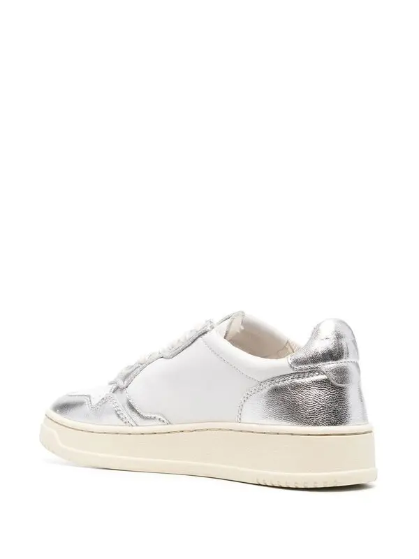 AUTRY Medialist Low Leather Sneakers - Silver