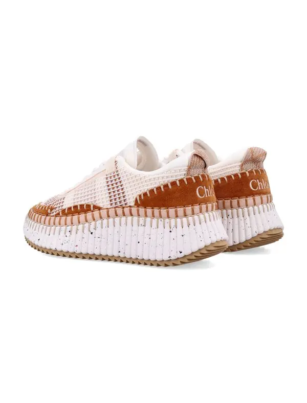 Chloé Nama Sneakers - Natural Brown
