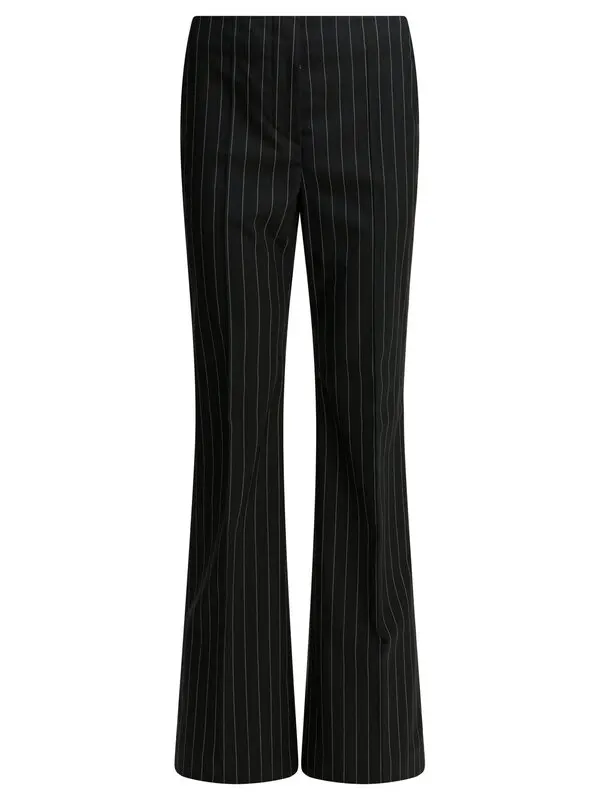 Max Mara Pinstripe Virgin Wool Trousers