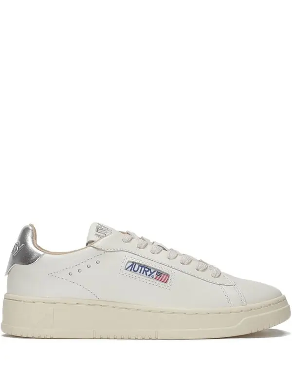 AUTRY Dallas Low Leather Sneakers - Silver