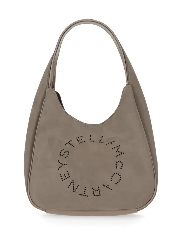 Stella McCartney Logo Hobo Bag - Khaki