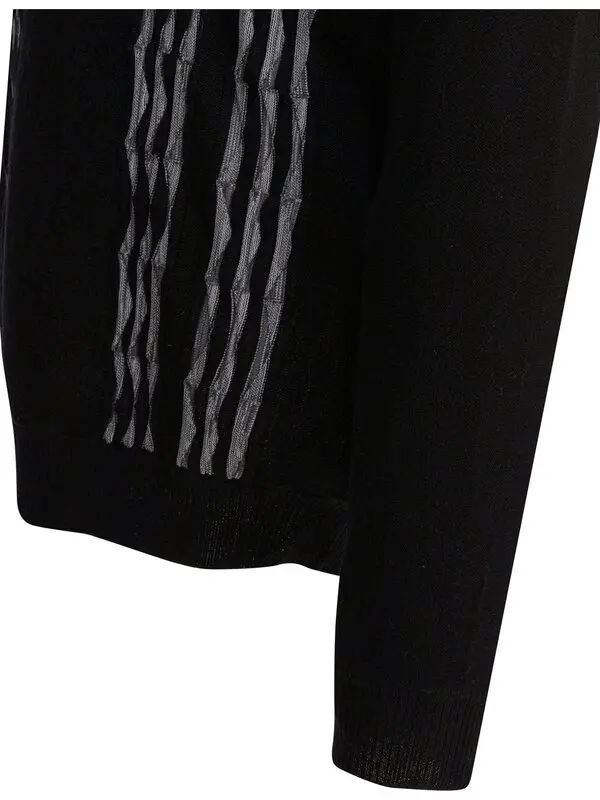 BEAMS Wool Polo Sweater - Black