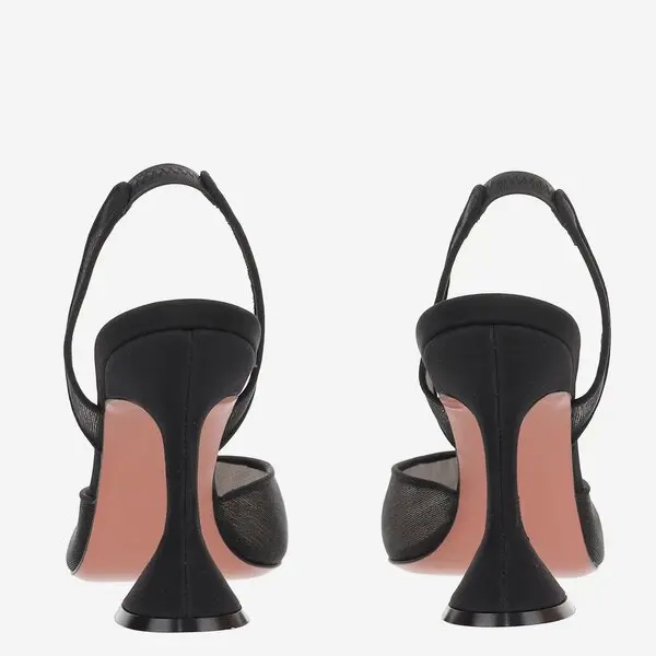 Amina Muaddi Holli Mesh Slingback