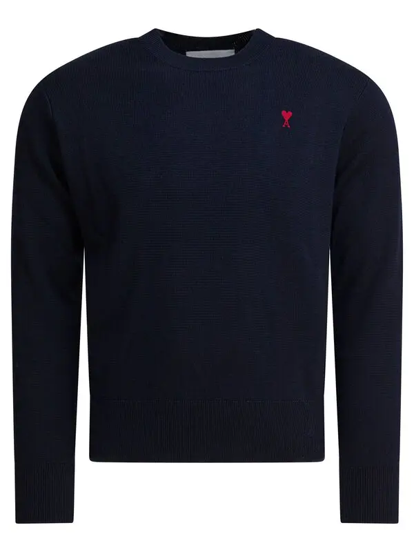 Ami Crewneck Merino Wool Sweater