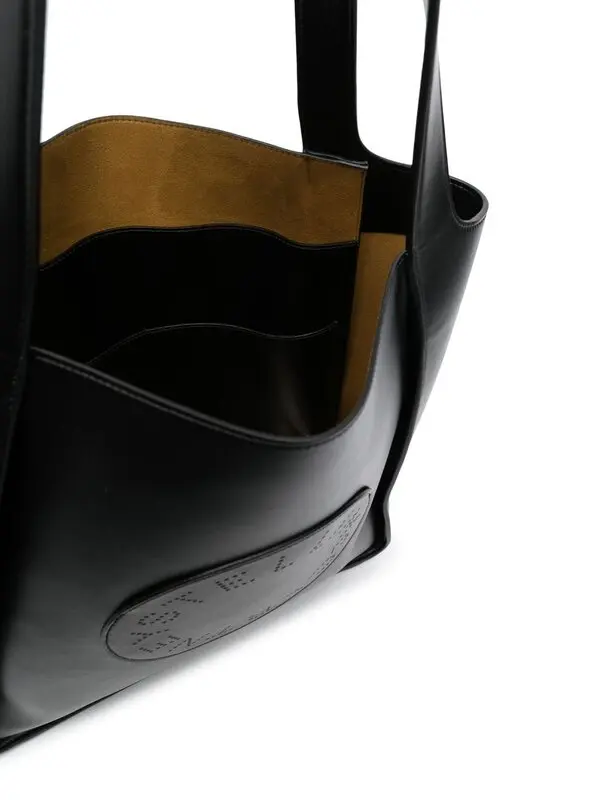 Stella McCartney Perforated Logo Tote Bag - Black