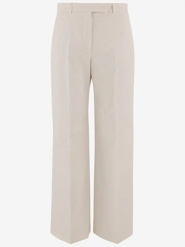 QL2 DONNA Stretch Cotton Straight Leg Pants