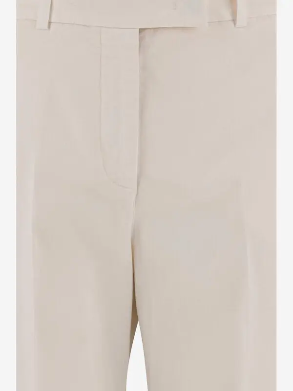 QL2 DONNA Stretch Cotton Straight Leg Pants