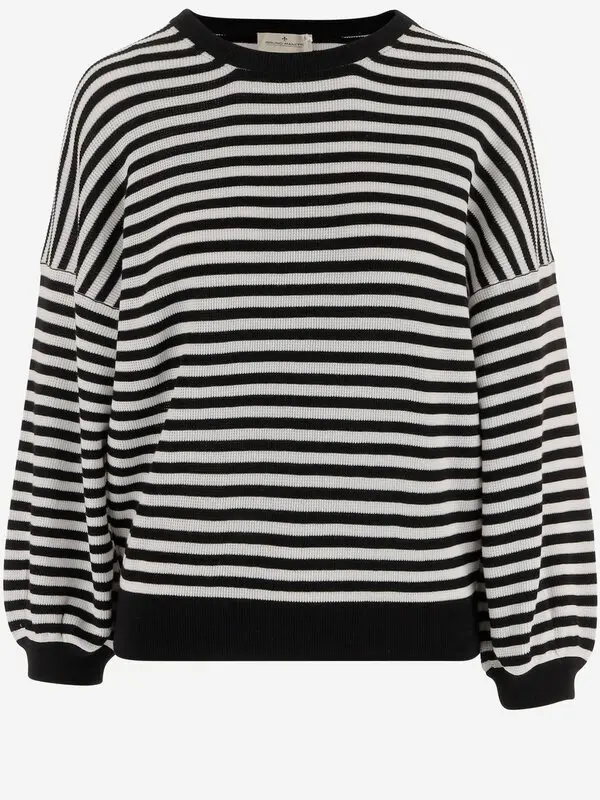 Bruno Manetti Cotton Striped Knit