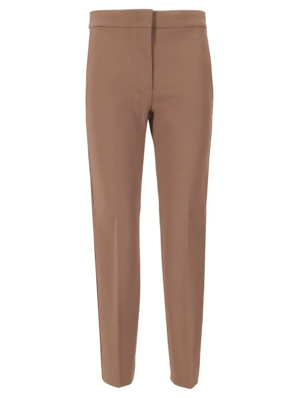 Max Mara Pantalone In Jersey - Nocciola