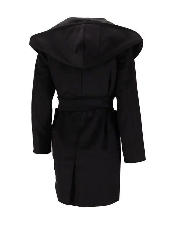 Max Mara Belted Overcoat - Nero