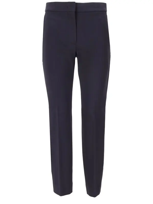 Max Mara Pantalone In Jersey - Blu Marino