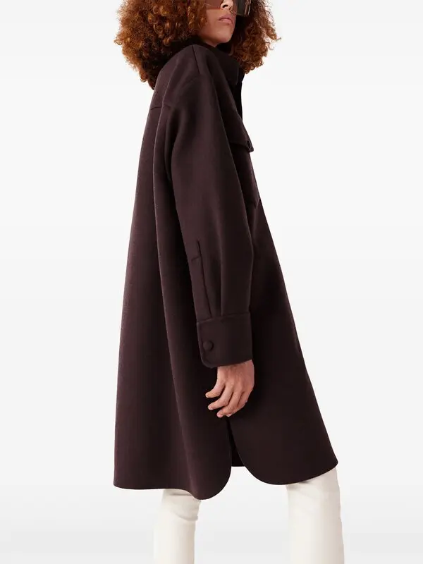 Stella McCartney Press Stud Fastening Overshirt - Chocolate