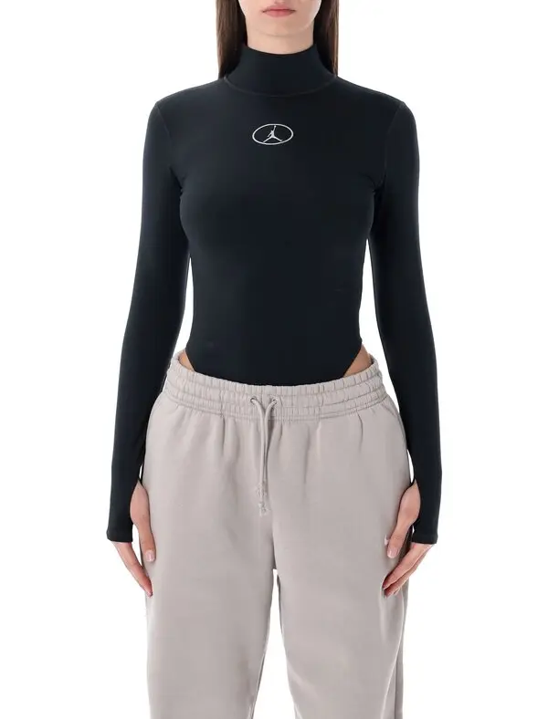 JORDAN Long-sleeve Bodysuit - Black