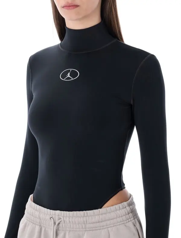 JORDAN Long-sleeve Bodysuit - Black