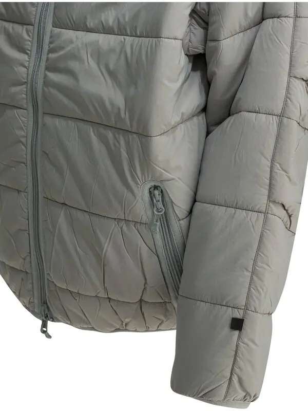 DAIWA PIER39 Nylon Reversible Short Down Jacket - Silver