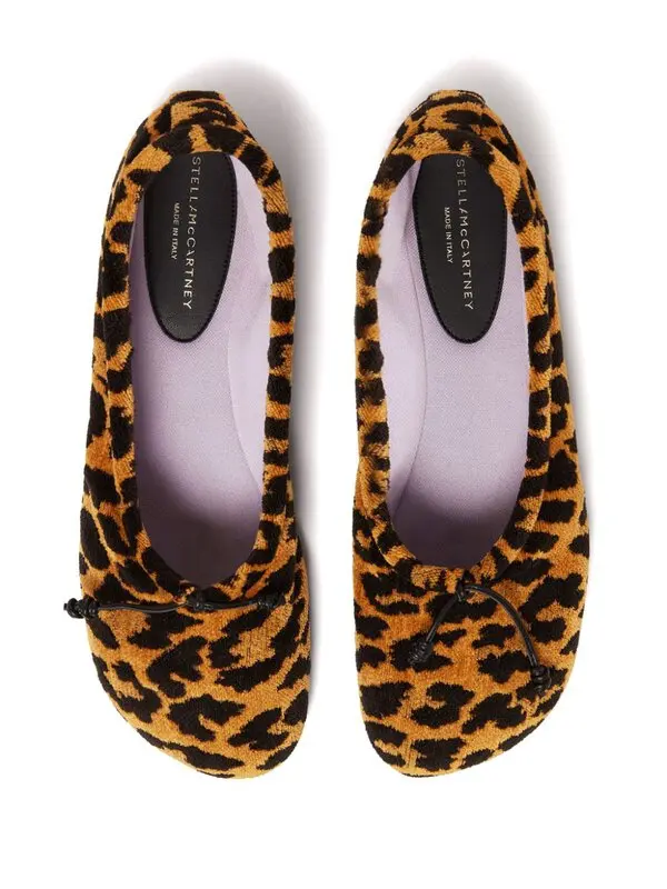 Stella McCartney Ryder Leopard Jacquard Ballet Flats - Leo