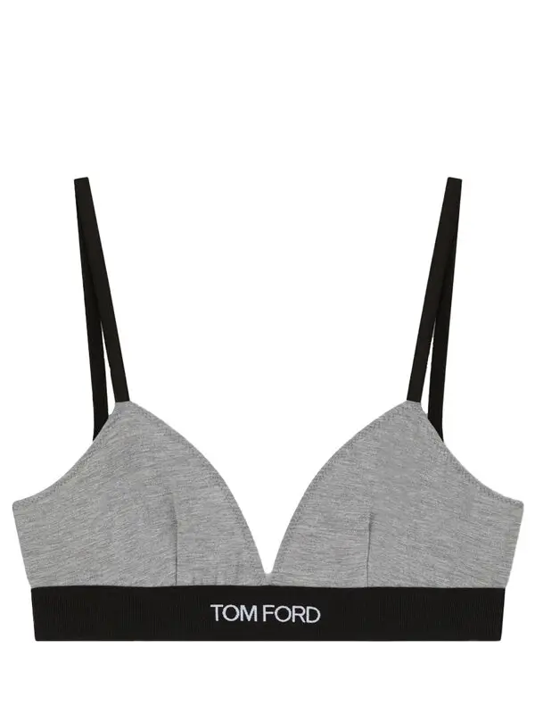 TOM FORD Bra With Logo - Grey