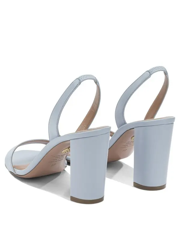 AQUAZZURA So Nude Block 85mm Heeled Sandals - Light Blue