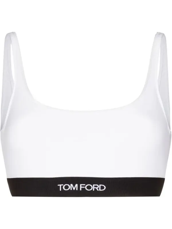 TOM FORD Logo Bralette - White