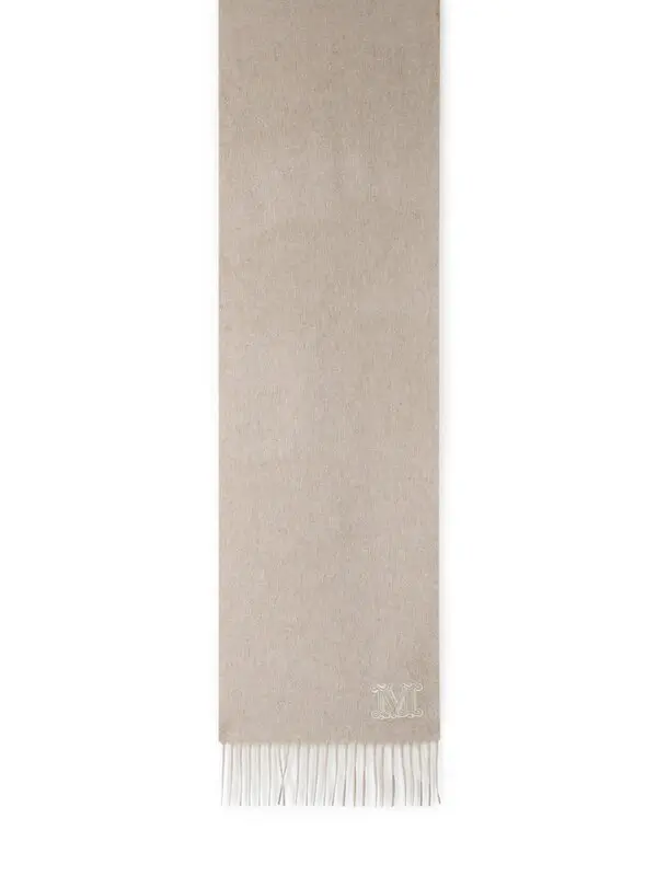 Max Mara Wsdalia' Sand Cashmere Scarf - Ivory