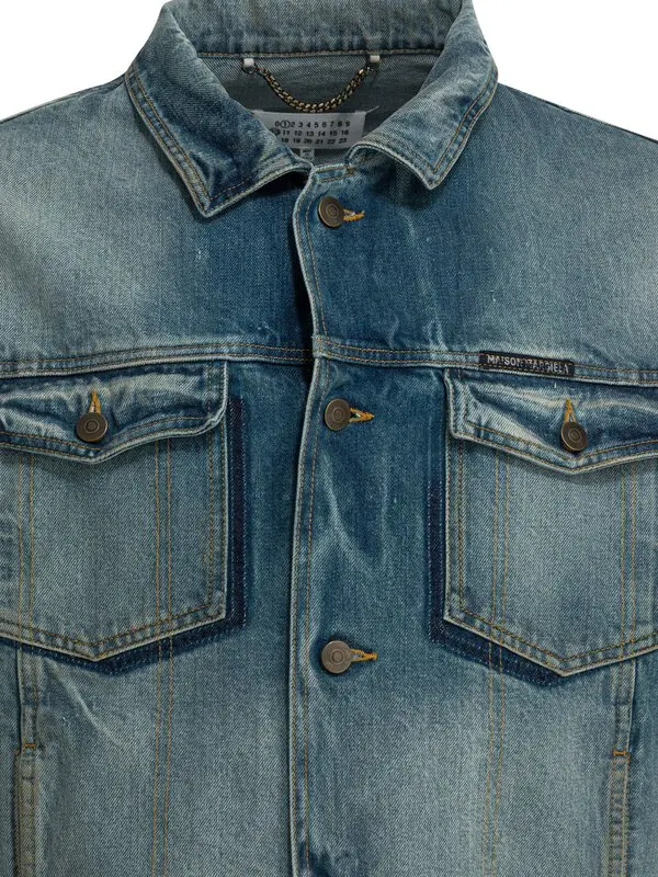 MAISON MARGIELA Worn Effect Denim Jacket