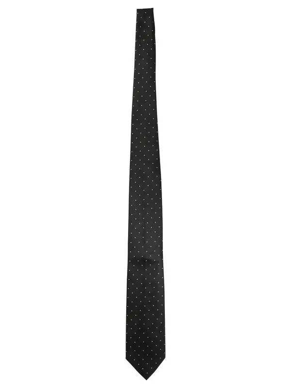 TOM FORD Polka Dot Silk Neck Tie - Black