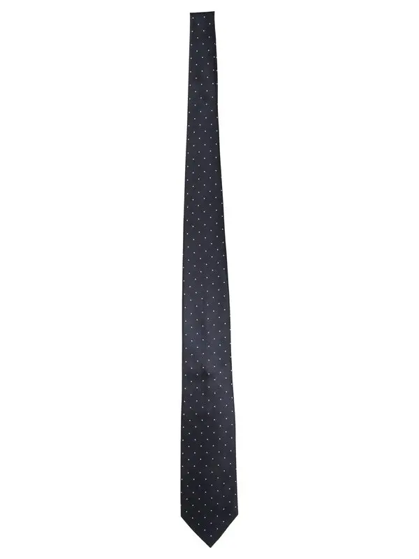 TOM FORD Polka Dot Silk Neck Tie - Blue