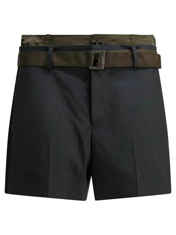 Sacai X Suiting Formal Shorts
