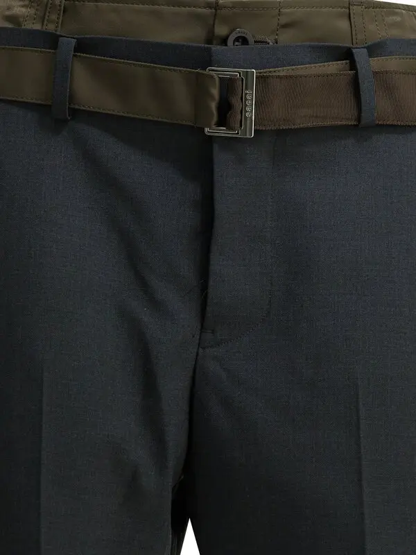 Sacai X Suiting Formal Shorts