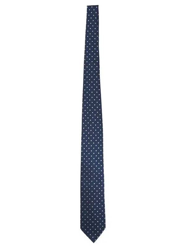 TOM FORD Polka Dot Silk Necktie - Blue