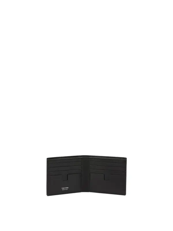 TOM FORD Crocodile Effect Bi Fold Wallet