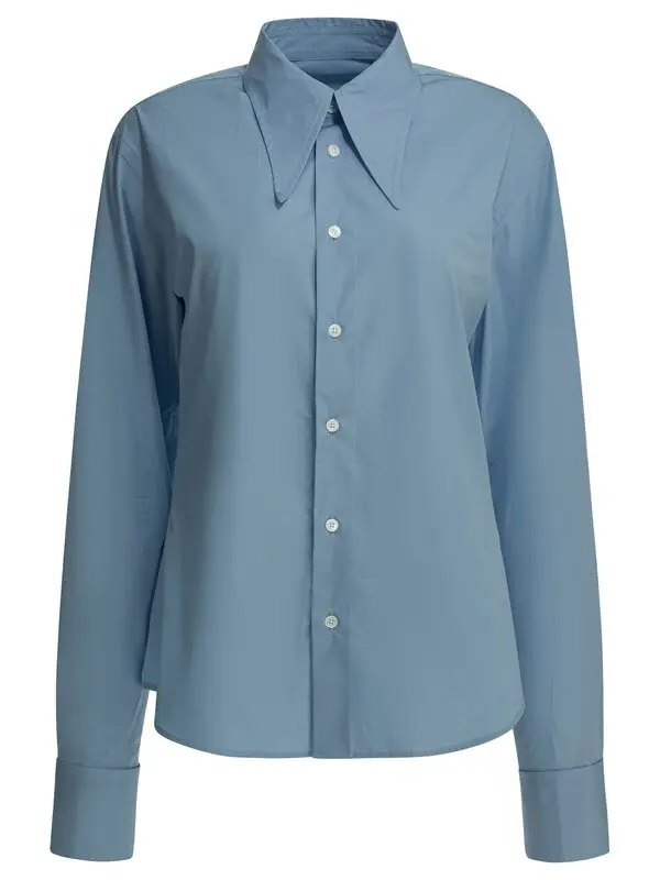 Ami Fitted Silk-blend Shirt