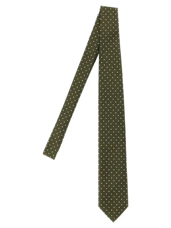 TOM FORD Polka Dot Neck Tie - Green