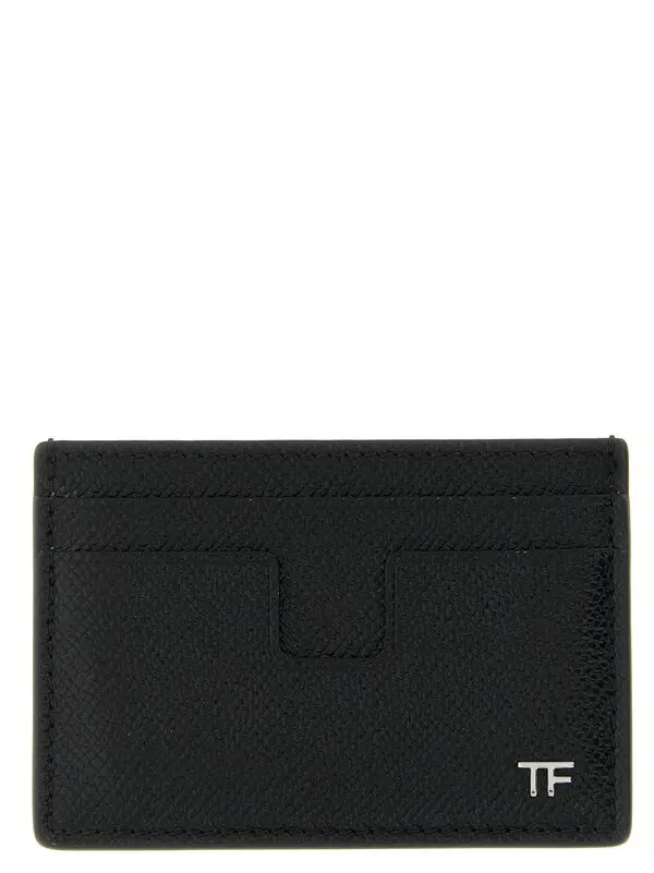TOM FORD Leather Card Holder - Black