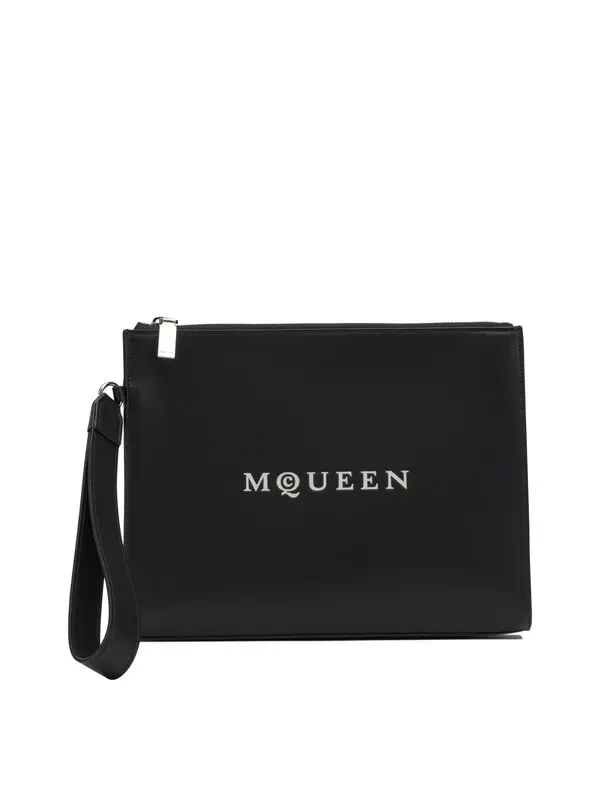 MC QUEEN Leather Pouch - Black