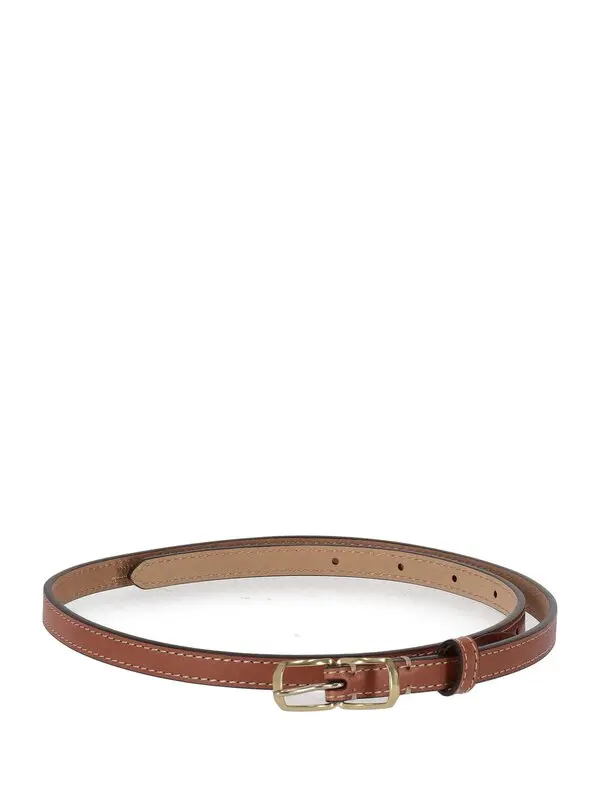 Ralph Lauren 12 Mm Dbl Back Belt - Cuoio