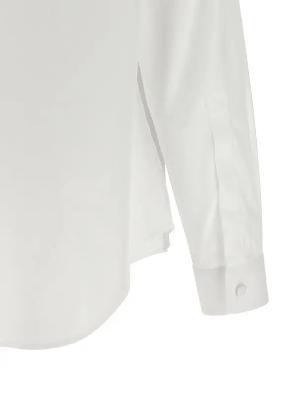 TOM FORD Plastron Cotton Poplin Shirt