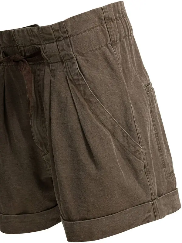 MARANT ETOILE Nirma Cotton-linen Shorts