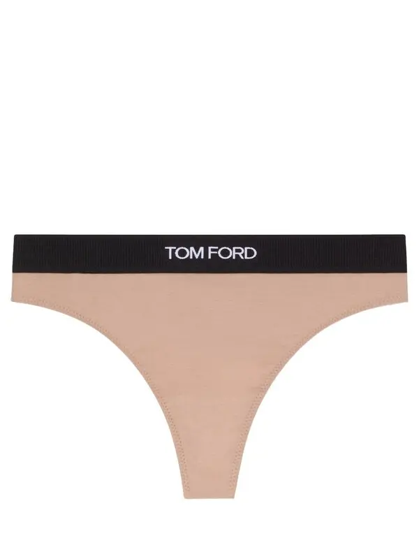 TOM FORD Thong With Logo - Pink