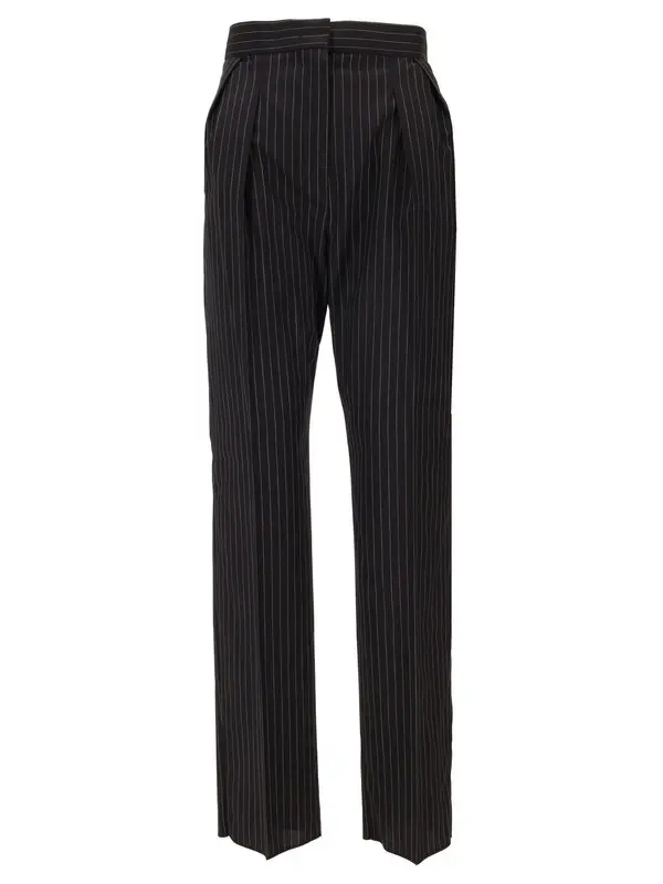 Max Mara Pantalone Lungo - Nero Bianco
