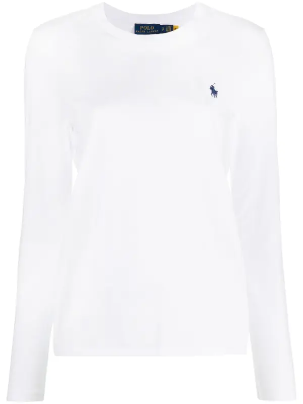 Ralph Lauren Polo Pony Embroidered Jersey T-shirt - White